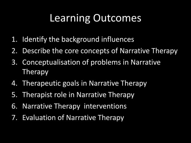 Lecture 8 narrative therapy | PPTX