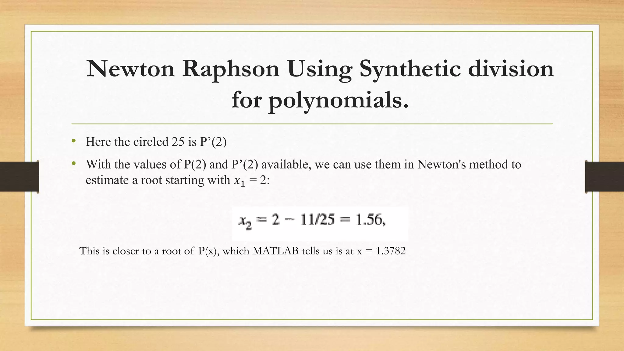 Newton Raphson | PPTX