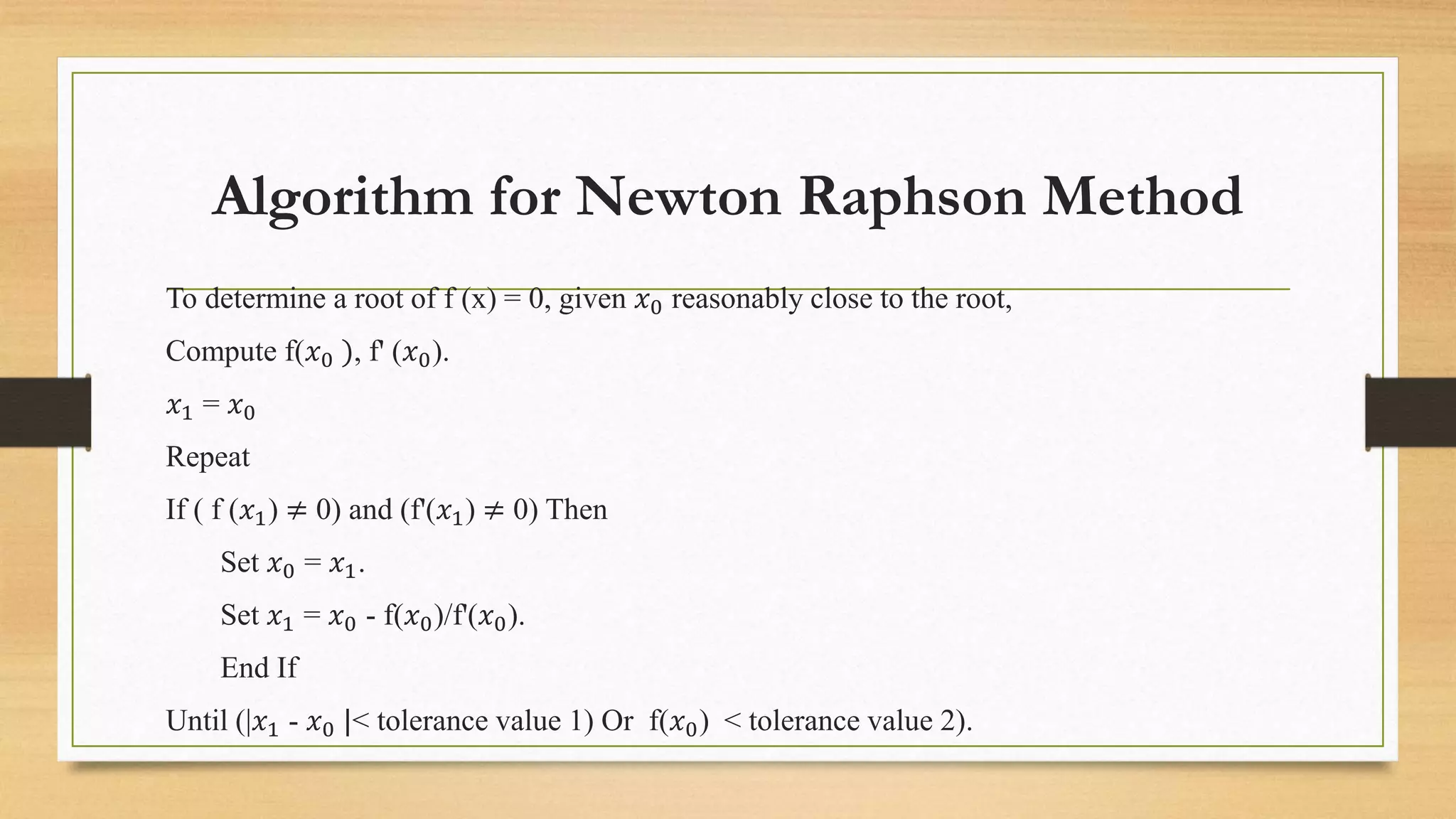 Newton Raphson | PPT