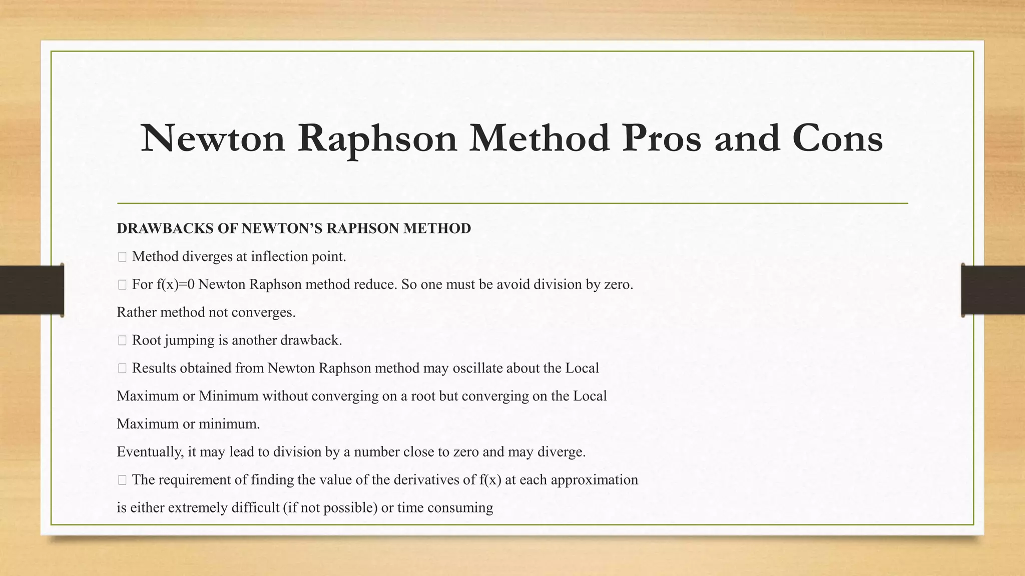 Newton Raphson | PPT