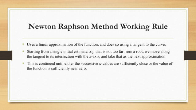 Newton Raphson | PPT