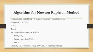 Newton Raphson | PPT