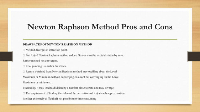 Newton Raphson | PPT