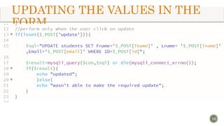 Lecture 8 PHP and MYSQL part 2.ppType Classificationtx | PPT