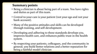 Lecture 8 professionalism in medical_practice(part2) (09.03.2017) | PPT
