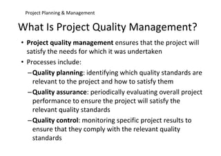Lecture 8_ Project Quality Control and Quality Assurance | PDF