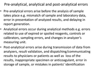 Lecture , quality_control_in_clinical_biochemistry_laboratory | PPTX