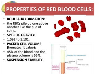 Red blood cells and blood peripheral smear | PPT
