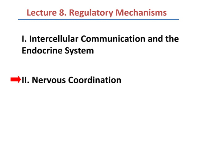 Lecture 8 regulatory mechanisms part 2 | PDF
