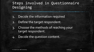 Questionnaire formation | PPTX