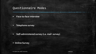 Questionnaire formation | PPTX