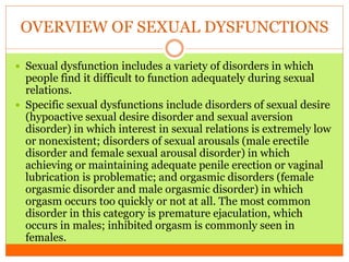 Lecture 8 sexual and gender identity disorders | PPTX