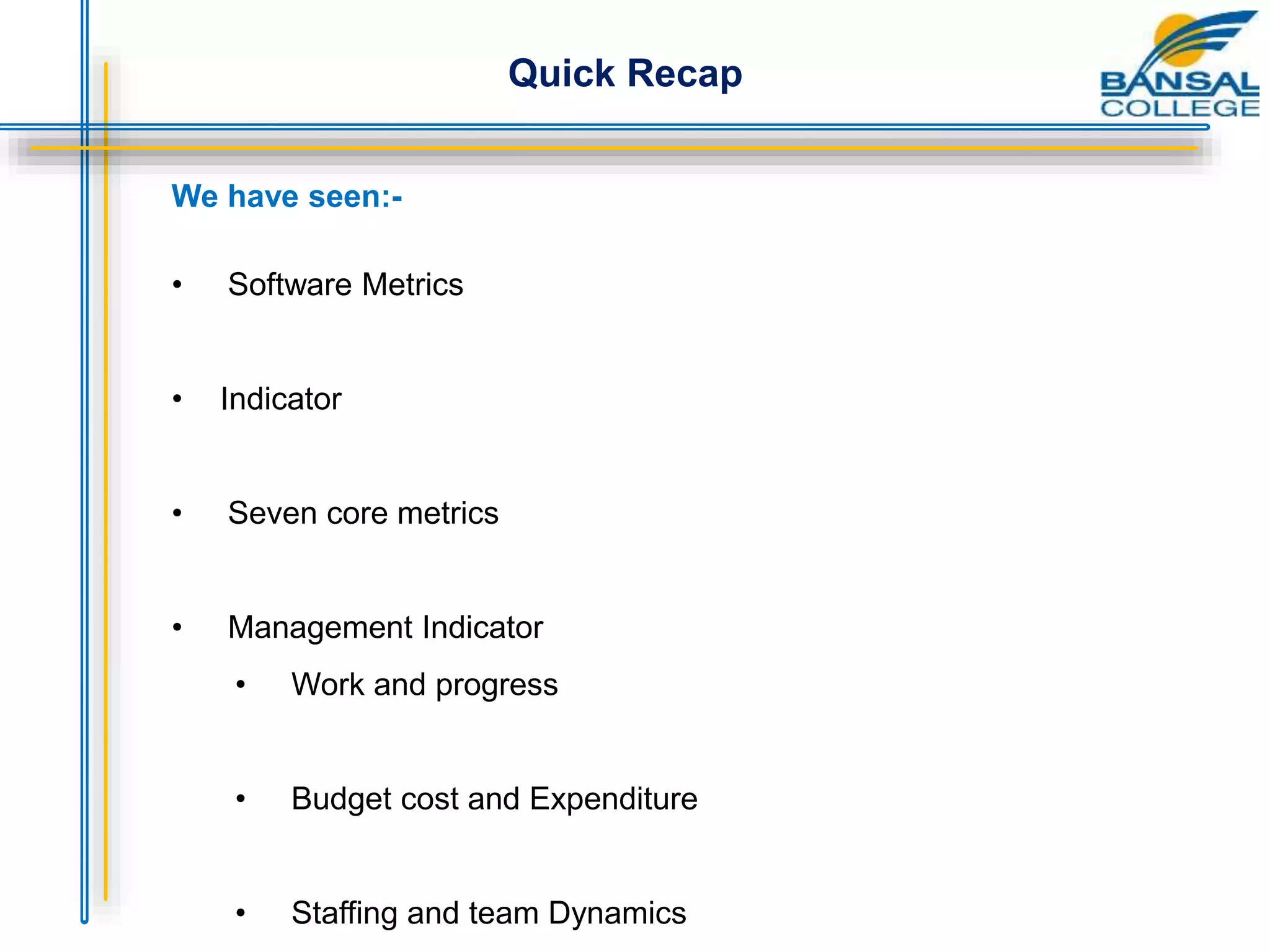 Lecture 8 (software Metrics) Unit 3.pptx