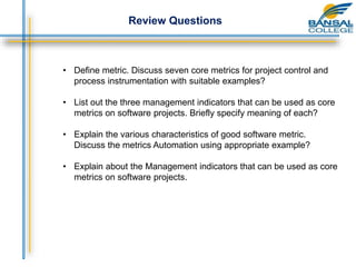 Lecture 8 (software Metrics) Unit 3.pptx