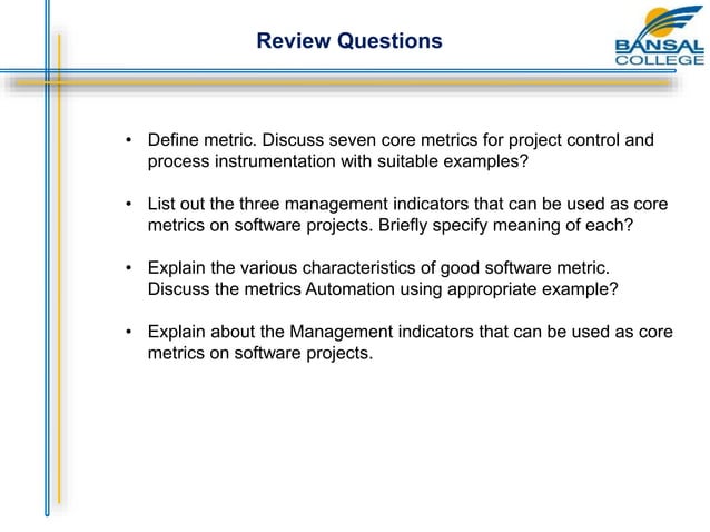 Lecture 8 Software Metrics Unit 3 Pptx