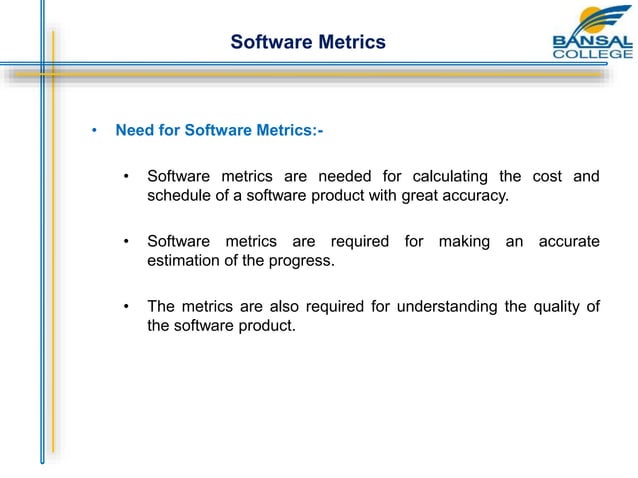 Lecture 8 (software Metrics) Unit 3.pptx