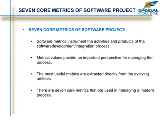 Lecture 8 (software Metrics) Unit 3.pptx