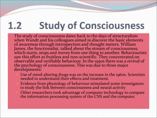 LECTURE 8 STATES OF CONSCIOUSNESS.ppt