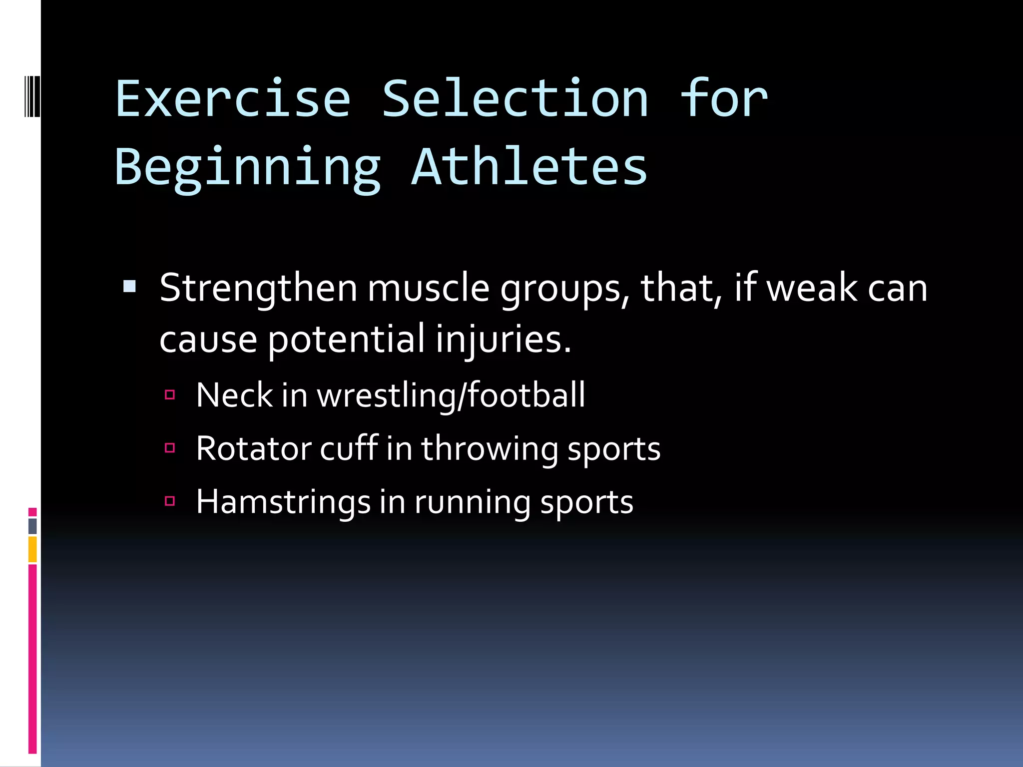 Strength Exercises for Sport Performance | PPTX