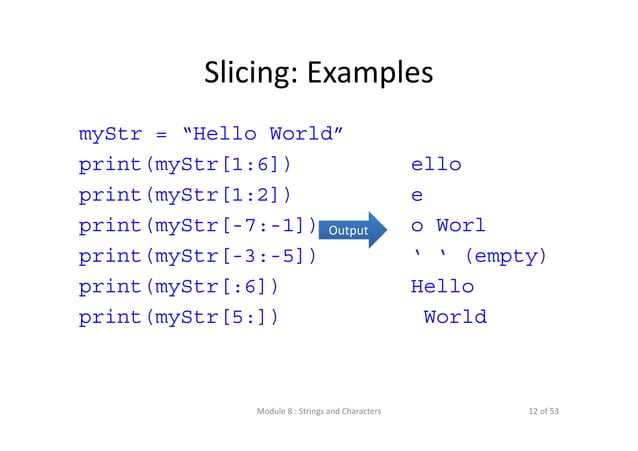 Lecture 8 strings and characters | PPT