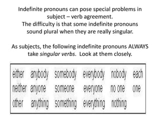 subject verb agreement | PPTX
