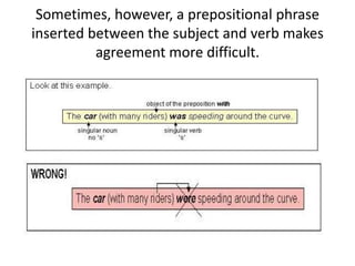 subject verb agreement | PPTX
