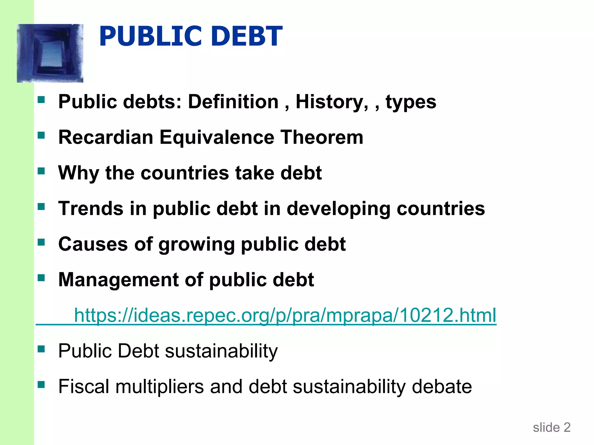 Public Debt | PPT