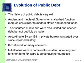 Public Debt | PPT