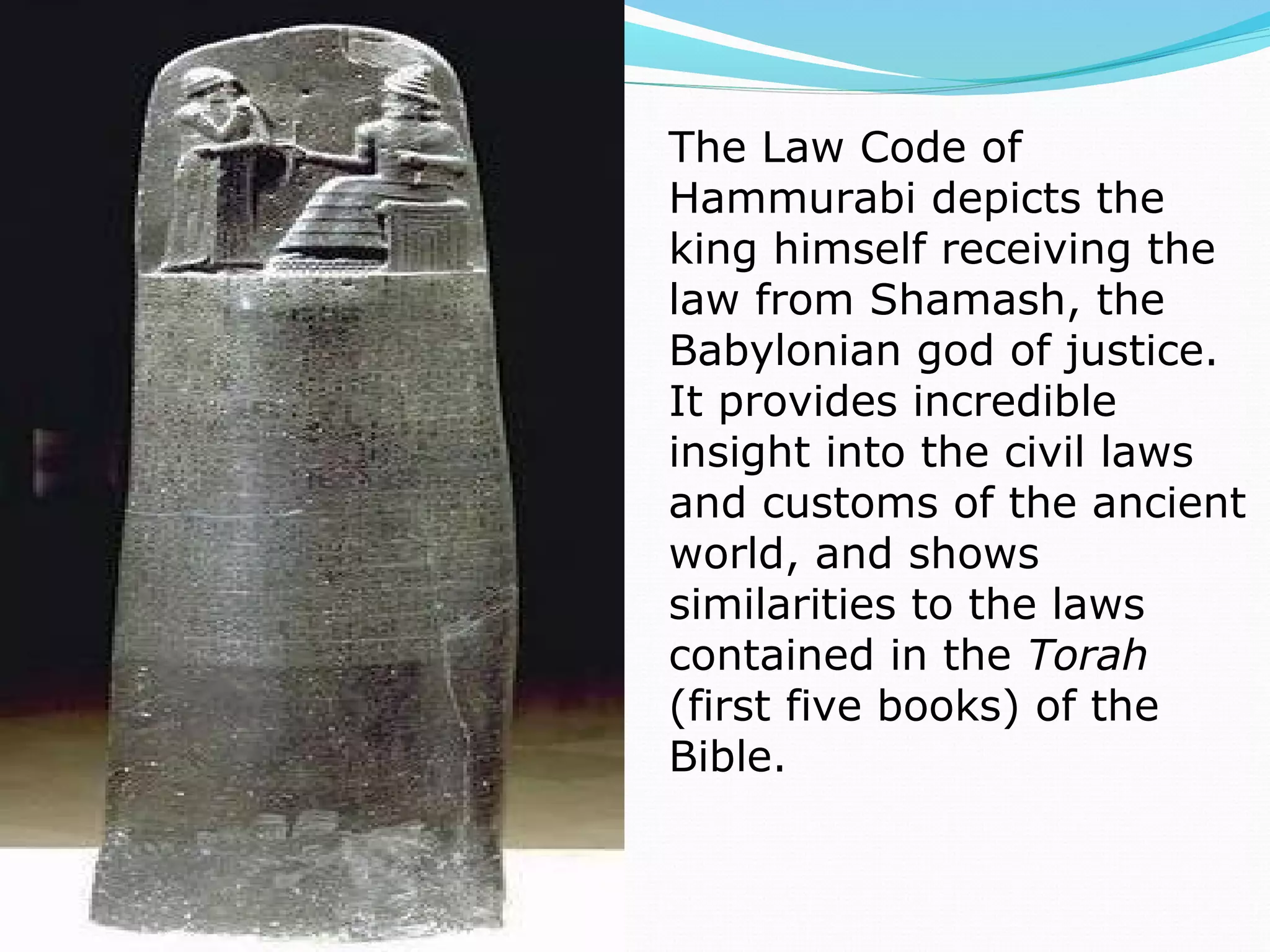 Lecture 8 the code of hammurabi | PPT