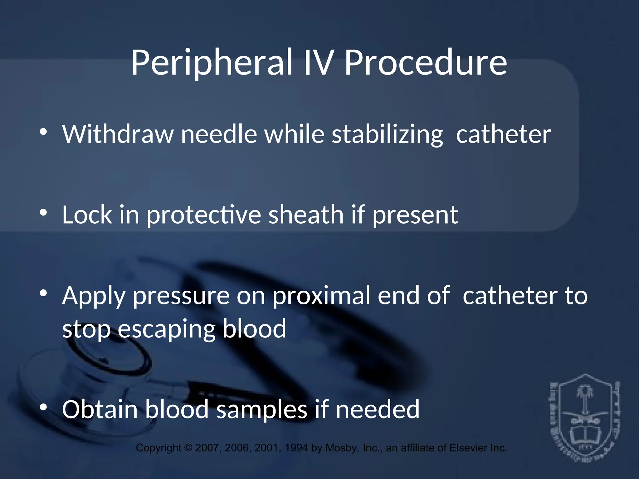 LECTURE 8 Vascular access Medication Administration | PPT
