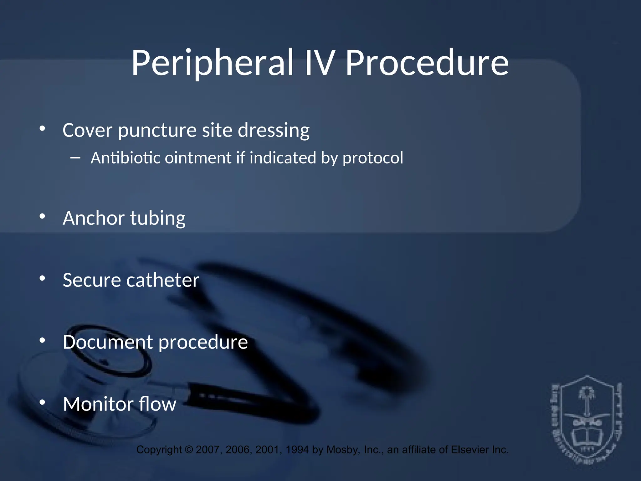 LECTURE 8 Vascular access Medication Administration | PPT