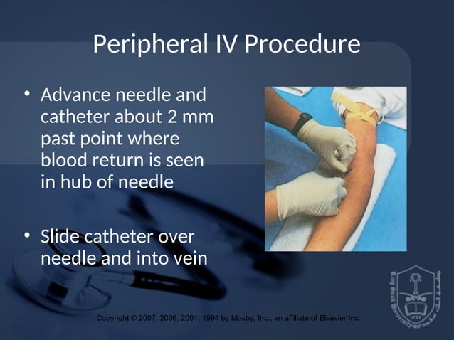 LECTURE 8 Vascular access Medication Administration | PPT