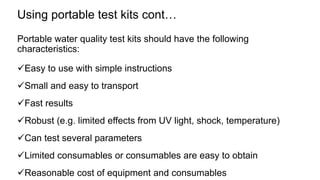 Water sampling and quality control | PDF