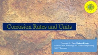 Corrosion Rates and Units | PPTX