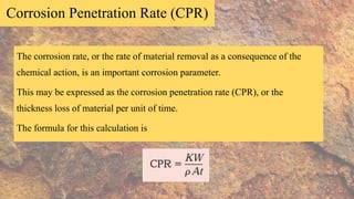 Corrosion Rates and Units | PPTX