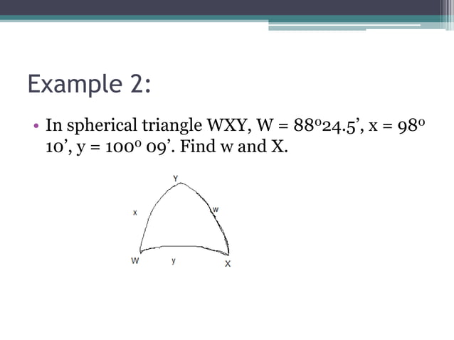 spherical triangles