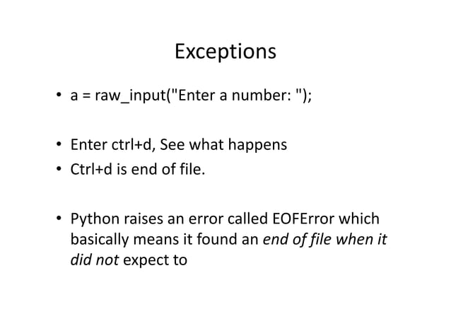 Python - Lecture 9 | PDF