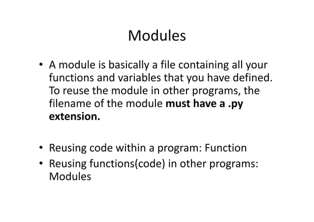 Python - Lecture 9 | PDF