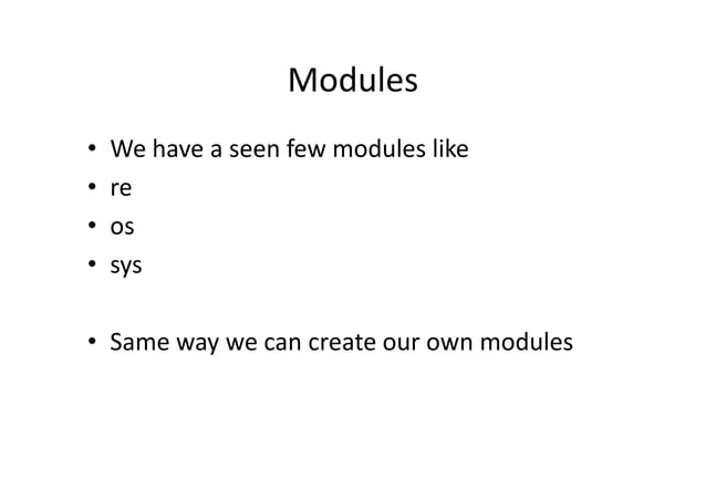 Python - Lecture 9 | PDF
