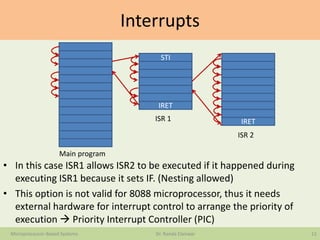 Microprocessors-based systems (under graduate course) Lecture 9 of 9 | PPTX