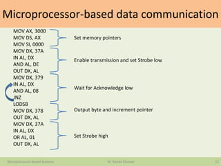 Microprocessors-based systems (under graduate course) Lecture 9 of 9 | PPTX