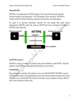 HTTP & HTTPs | PDF