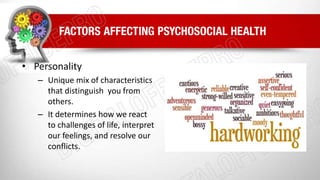 Lecture 9. psychosocial health and stress happiness | PPTX