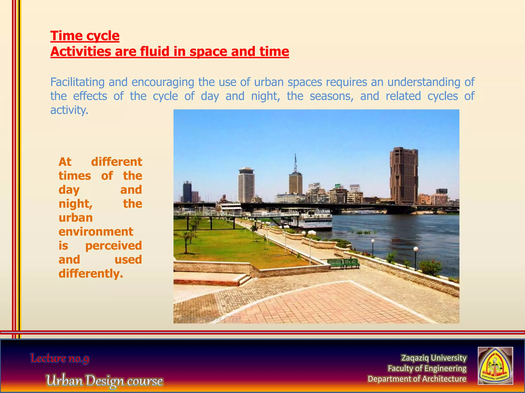 Urban Design - temporal dimension | PPTX