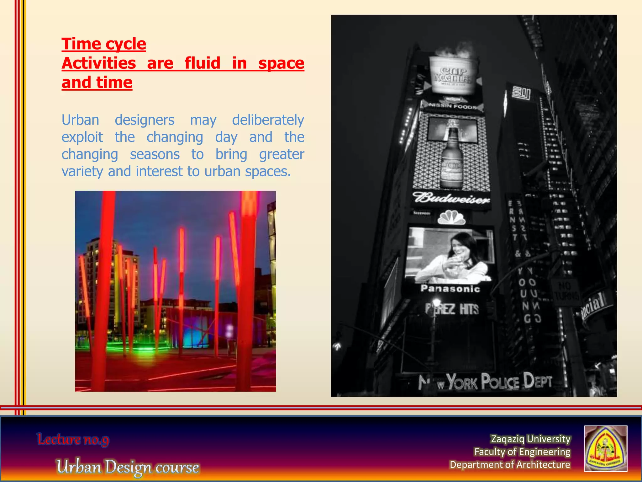 Urban Design - temporal dimension | PPTX