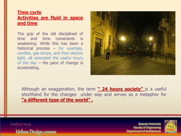 Urban Design - temporal dimension | PPTX