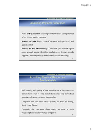 Lecture 9 - Managing International Operations | PDF