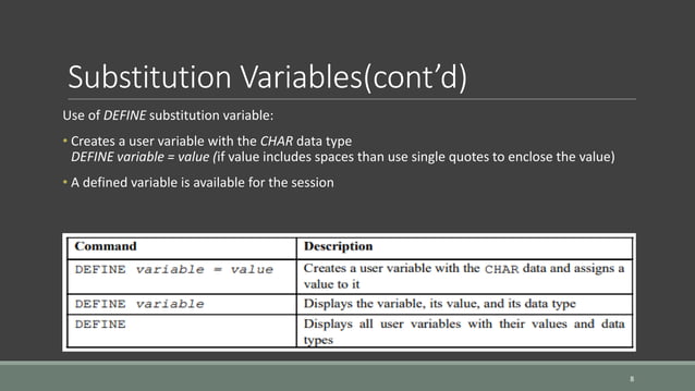 Sql Readable Outputs Oracle Sql Fundamentals Ppt