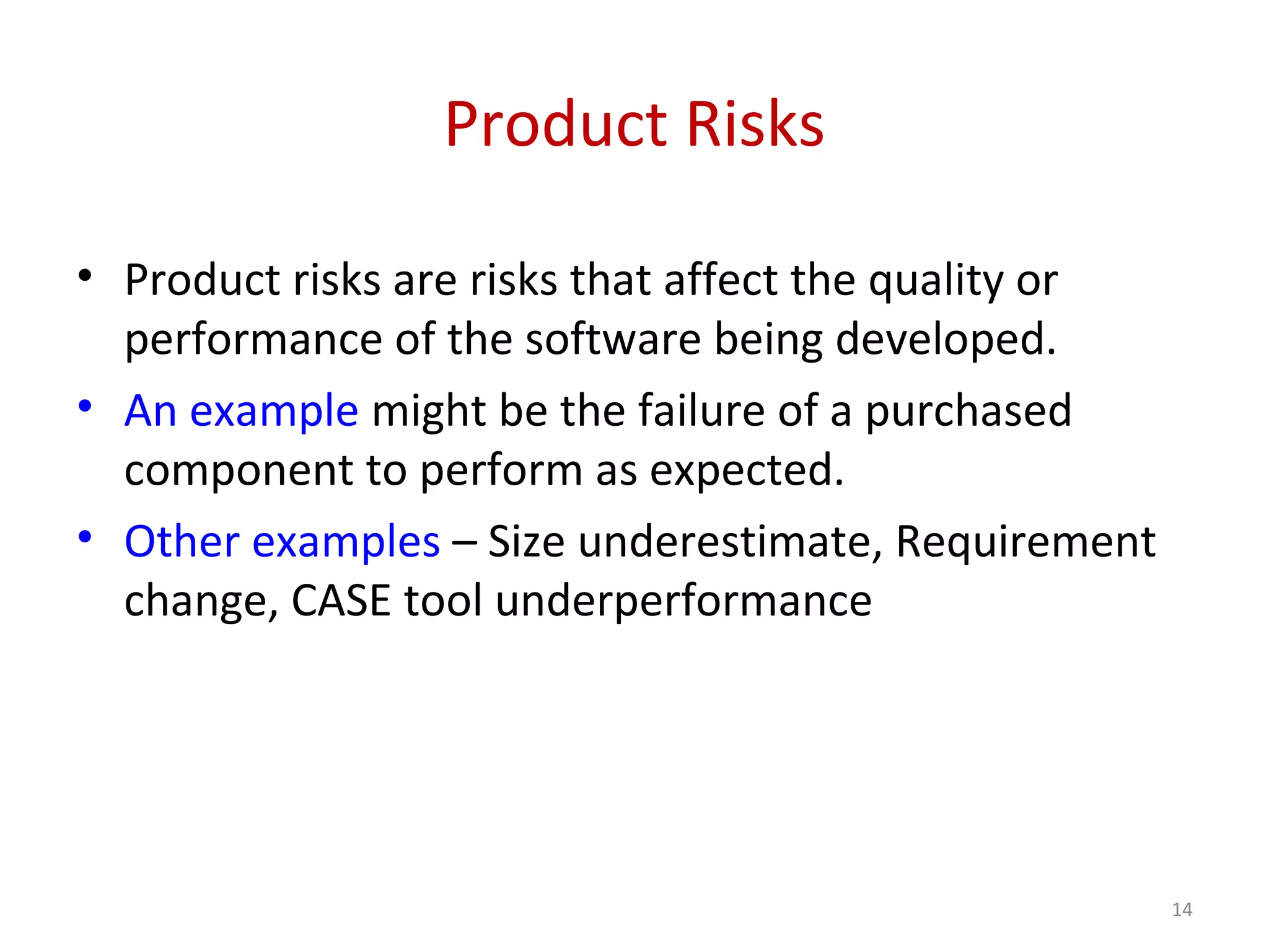 Software Engineering (Risk Management) | PPT