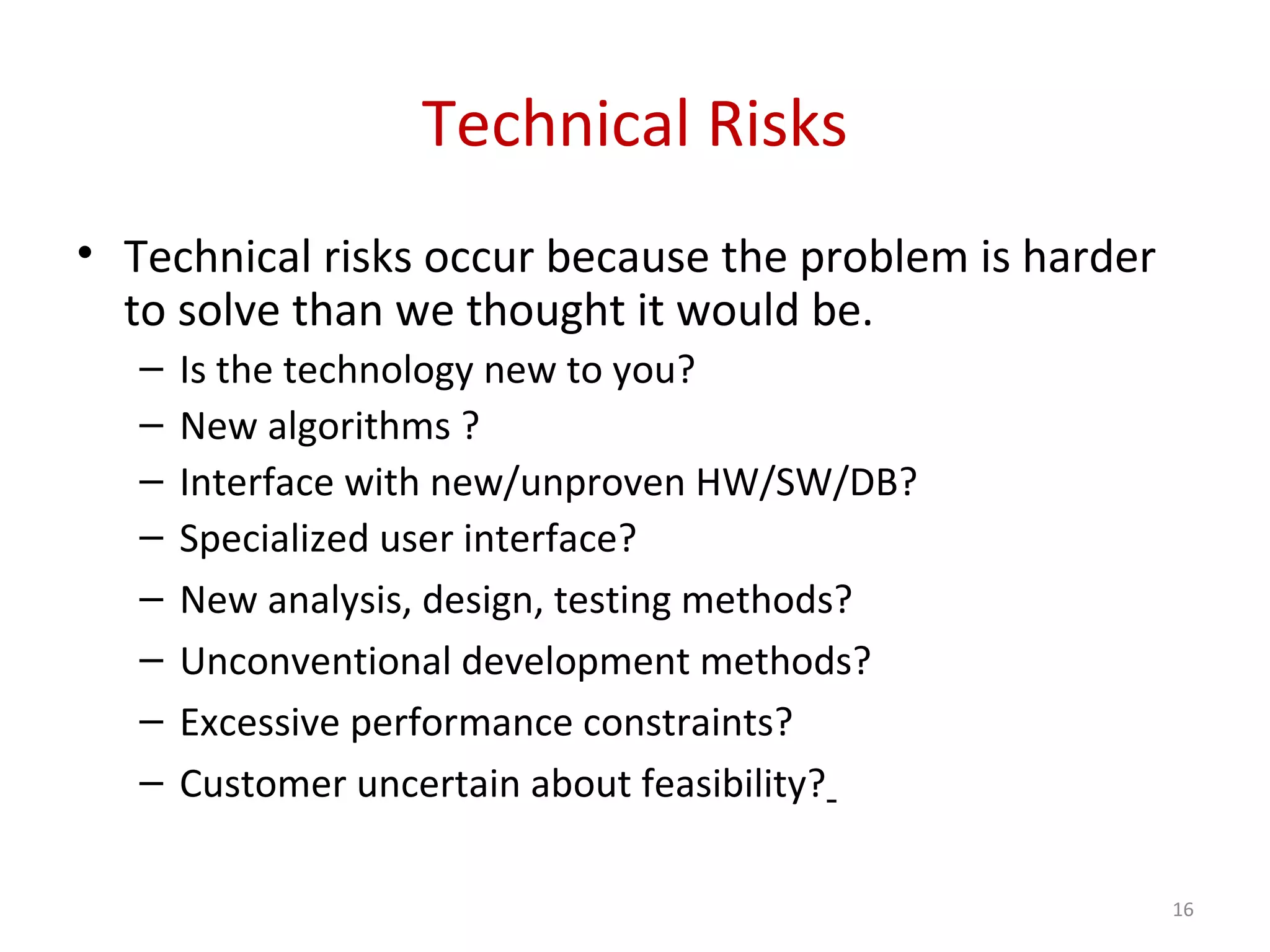 Software Engineering (Risk Management) | PPT